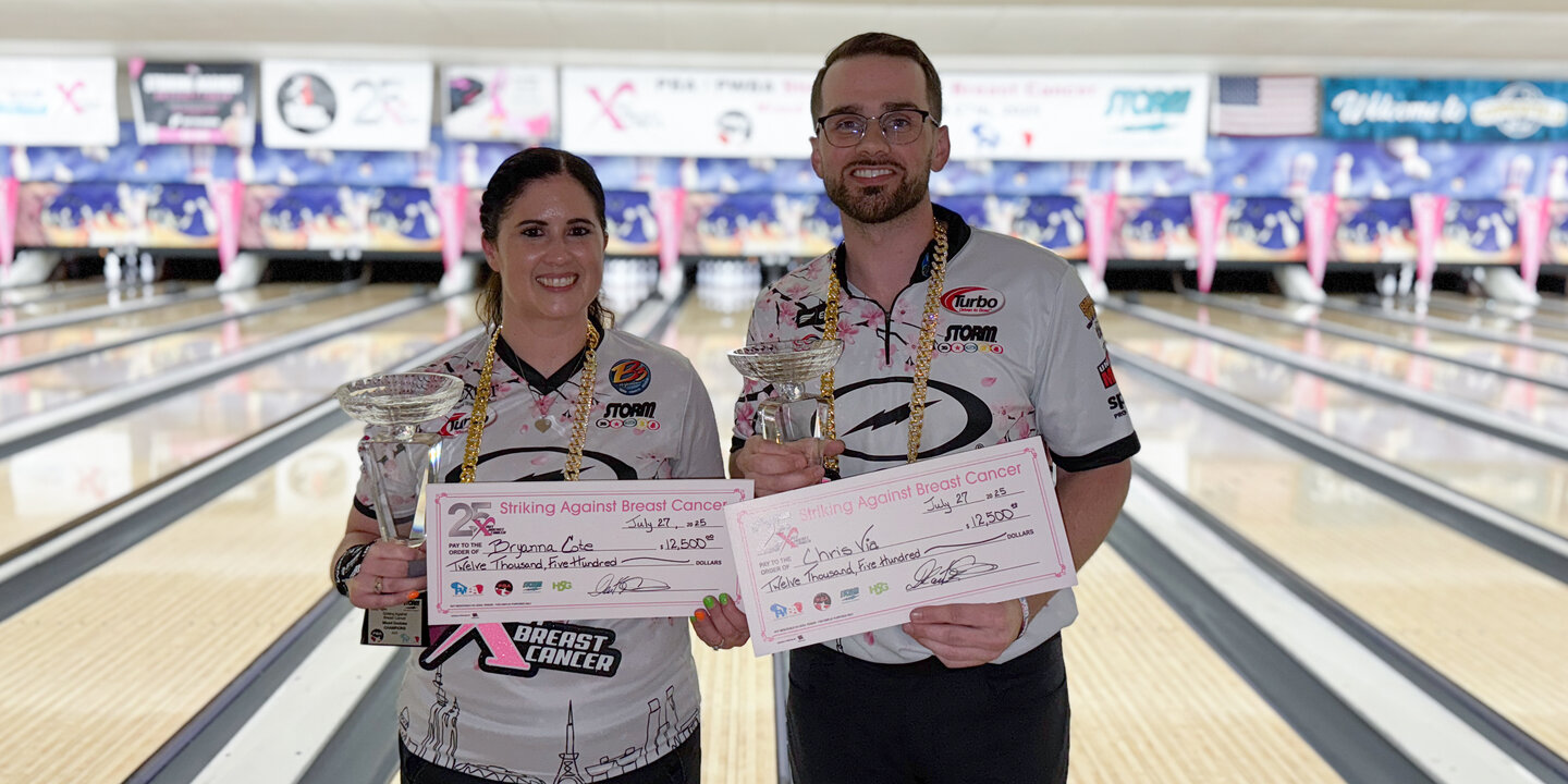 Chris Via and Bryanna Coté Win 2025 Storm PBA/PWBA SABC Mixed Doubles | PBA