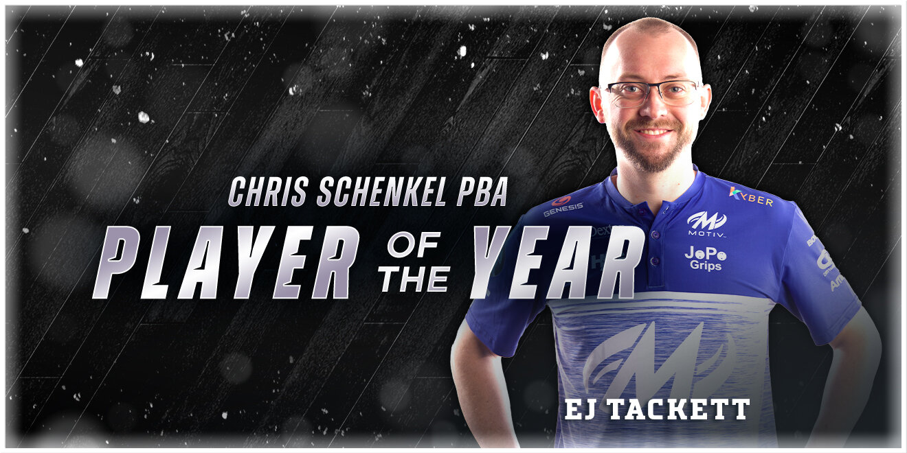 EJ Tackett Wins Third Consecutive Chris Schenkel PBA Player of the Year ...